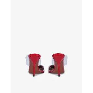 Alaïa Cœur 90 Patent Leather Mules