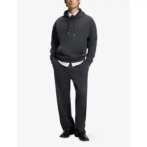 Hugo Pintuck-pleat Relaxed-fit Cotton-jersey Jogging Bottoms