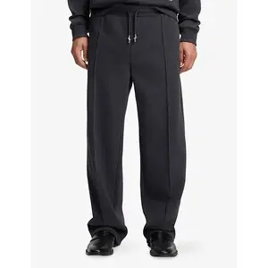 Hugo Pintuck-pleat Relaxed-fit Cotton-jersey Jogging Bottoms