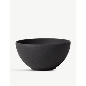 VILLEROY & BOCH Manufacture Rock Porcelain Bowl 14cm - Black
