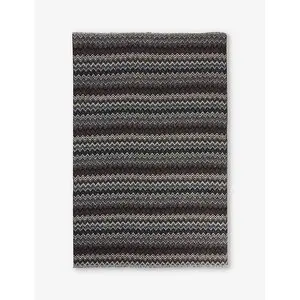 Missoni Forest Zigzag Cotton-blend Throw 130cm X 195cm - Black/multi