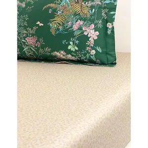 YVES DELORME Contes Leopard-print Cotton-sateen Fitted Sheet - Multicoloured