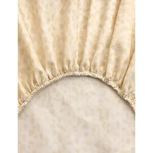YVES DELORME Contes Leopard-print Cotton-sateen Fitted Sheet