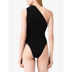 Maje Asymmetric Neckline Bodysuit
