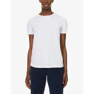 Orlebar Brown Sammy Marled Crewneck Cotton-jersey T-shirt - White