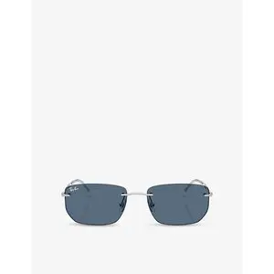 Ray-ban Irregular Metal Sunglasses - Silver