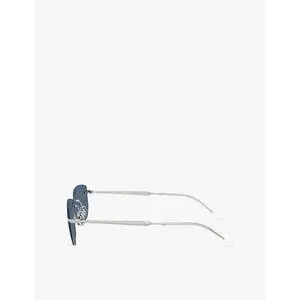 Ray-ban Irregular Metal Sunglasses - Silver