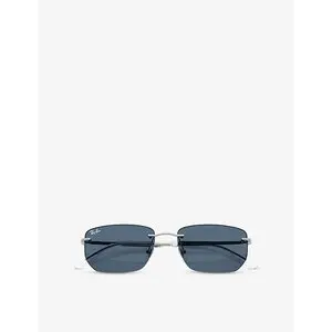 Ray-ban Irregular Metal Sunglasses - Silver