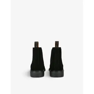 Santoni Suede Chelsea Boots - Black