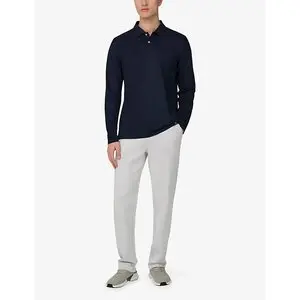 Boggi Milano Scuba Tech-patch Cotton-jersey Trousers