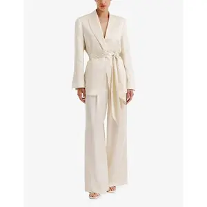 MALINA Liv Wrap Satin Blazer