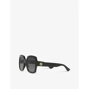 Gucci Rectangle-frame Acetate Sunglasses