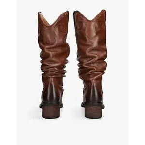 Steve Madden Knee-high Leather Boots With Block Heel
