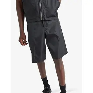 Prada Bermuda Plaque Nylon Shorts