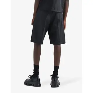 Prada Bermuda Plaque Nylon Shorts