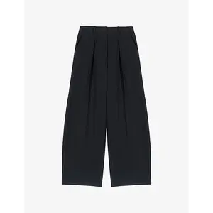 Maje Belted High Rise Balloon Leg Trousers - Black