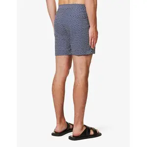 Orlebar Brown Bulldog Patterned Swim Shorts With Waist Adjusters