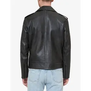The Kooples Side-pocket Zipped-cuff Leather Jacket