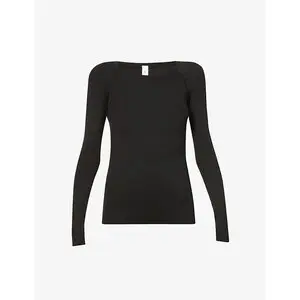 Lululemon Swiftly Tech 2.0 Long-sleeved Stretch-knit Top - Black/black