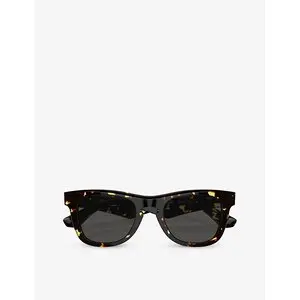 Burberry Square Frame Tortoiseshell Acetate Sunglasses - Brown