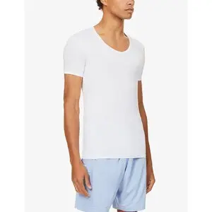 Derek Rose Jack V-neck Cotton T-shirt