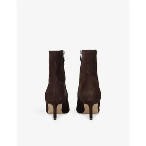 Steve Madden Lulah Suede Heeled Ankle Boots - Wine