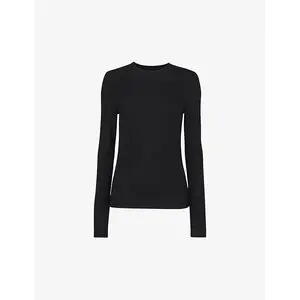 Whistles Stretch-woven Sweatshirt - Black
