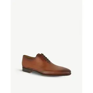 Magnanni Wholecut Oxford Shoes - Tan