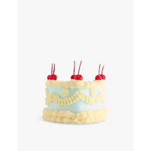 INTRONA Heart Cake Large Wax Candle - Blue