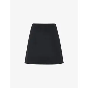 Whistles A-line Suede Mini Skirt - Black