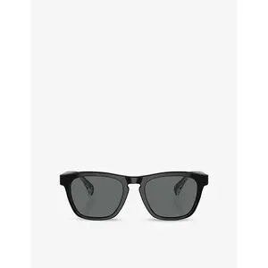 Oliver Spencer Square-frame Acetate Sunglasses - Black