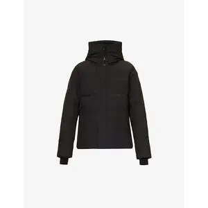 Canada Goose Macmillan Funnel-neck Twill-down Parka Jacket - Black