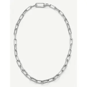 Monica Vinader Sterling Alta Charm Link Necklace