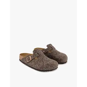 BIRKENSTOCK Boston Buckled Wool Clogs