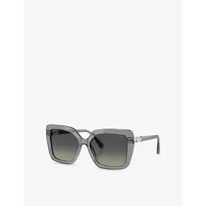 SWAROVSKI Irregular-frame Acetate Sunglasses
