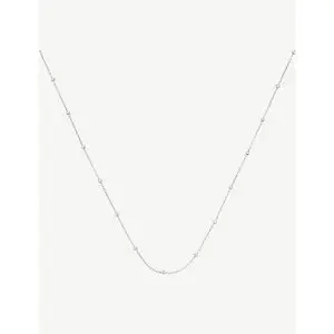 Monica Vinader Sterling Chain Necklace With Oval Details