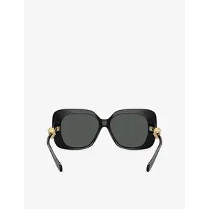 Versace Square-frame Injected Sunglasses - Black