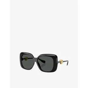 Versace Square-frame Injected Sunglasses - Black