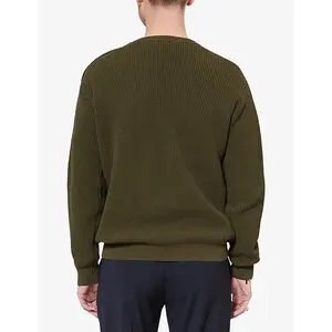The Kooples Waffle-texture Knitted Cotton Jumper