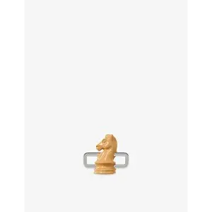 POUBEL Sterling And Enamel Chess Knight Charm - Silver