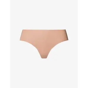 Hanro Invisible High-rise Stretch-cotton Briefs - Beige
