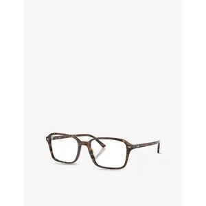 Ray-ban Square Frame Acetate Eyeglasses - Brown