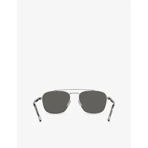Saint Laurent Sl 665 Aviator Metal Sunglasses - Silver