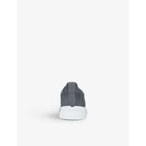 Zegna Triple Stitch Low-top Cotton Trainers - Grey