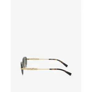 Michael Kors Manchester Rimless Oval Sunglasses - Green