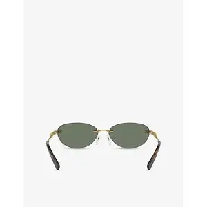 Michael Kors Manchester Rimless Oval Sunglasses - Green