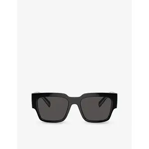 Dolce & Gabbana Square Frame Injected Sunglasses - Black