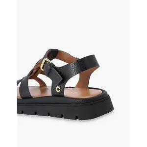 Carvela Pavilion T-bar Flat Leather Sandals