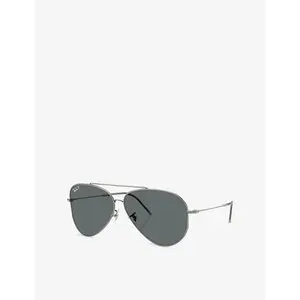 Ray-ban Aviator Metal Sunglasses - Silver