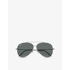 Ray-ban Aviator Metal Sunglasses - Silver